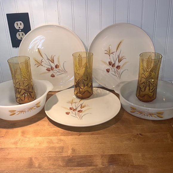 ever yours | Other | 96s Vintage Autumn Harvest Made In Usa Set | Poshmark